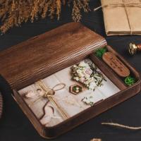 China wooden box  Personalized wedding  box as a gift A box with laser engraving for sale
