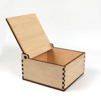 China Christmas Craft Wooden Box Laser Cut Wood Plywood Box Baby Gift Box for Storage for sale