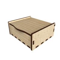 China Christmas Craft Wooden Box Laser Cut Wood Plywood Box Baby Gift Box for Storage for sale
