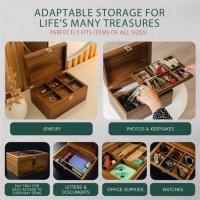 China 12 Inch Stash Box Recyclable Wooden Keepsake Box Gift Tray Storage Box for sale