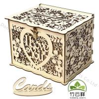 China Warm DIY Wedding Card Box with Lock Wood Card Box Gift Card Holder Card Box Perfect for Weddings, Baby Showers, Birthdays for sale