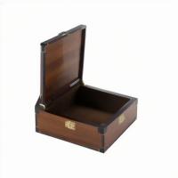 China Handmade Timber Stash Box Tea Bag Organizer Black Wooden Tea Bag Box for sale