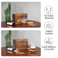 China Decorations 8.7 Inch Wooden Food Containers  Wooden Storage Box Kitchen for sale