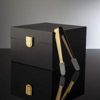 China Cigar Whiskey Glass Wooden Gift Box, Old Fashioned Glass, Cooling Whiskey Stones and Tongs Bar Wood Box for sale