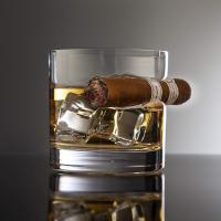 China Cigar Whiskey Glass Wooden Gift Box, Old Fashioned Glass, Cooling Whiskey Stones and Tongs Bar Wood Box for sale