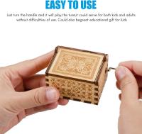 China You are My Sunshine Wood Music Boxes,Laser Engraved Vintage Wooden Sunshine Musical Box Gifts for sale
