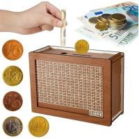 China Hot new cheap beautiful high quality environmental protection practical wooden piggy bank for sale