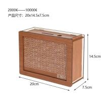 China Hot new cheap beautiful high quality environmental protection practical wooden piggy bank for sale