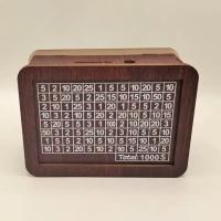 China Hot new cheap beautiful high quality environmental protection practical wooden piggy bank for sale
