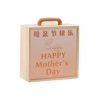 China Wooden handmade gift box decorated memory large durable reinforcement high quality light weight multi-purpose for sale