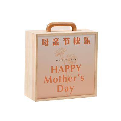 China Wooden handmade gift box decorated memory large durable reinforcement high quality light weight multi-purpose for sale