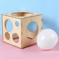 China Collapsible Wood Balloon Sizer Cube Box for Balloon Decorations, Balloon Arches, Balloon Columns for sale