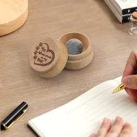 China Dog Memorial Box for Loss Pet Wooden Keepsake Box with Pet Paw Engraving  Hair Case Urn Memorial Gift for sale