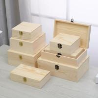 China Custom Solid Wood Storage Boxes Different Style Wooden Jewelry Box for sale