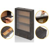 China Wooden transparent cover specimen box dried flower plant preserved flower collection display box photo frame  wood photo frame for sale
