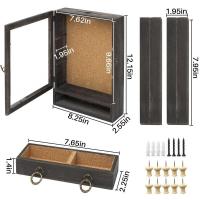 China Wooden transparent cover specimen box dried flower plant preserved flower collection display box photo frame  wood photo frame for sale