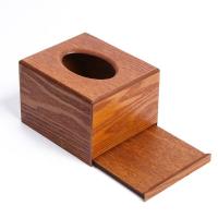 China Wooden Bamboo Square Tissue Paper Holder Tissue Box Napkin Container for sale