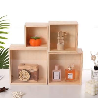 China Unfinished Wood Boxes, Small Wooden Box with Lid, DIY Birthday Party Favor Gift Supplies for sale