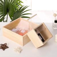China Unfinished Wood Boxes, Small Wooden Box with Lid, DIY Birthday Party Favor Gift Supplies for sale