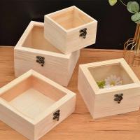 China Unfinished Wood Boxes, Small Wooden Box with Lid, DIY Birthday Party Favor Gift Supplies for sale