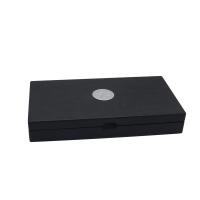 China Factory custom wholesale logo fashion high-grade wooden storage box black gift box for sale