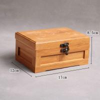 China Independent Locker Double Stash Box Bamboo Jewelry Storage Box With Tray ODM for sale