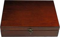 China Wooden Treasure Box with Brass Latch (Redwood Finish) for sale