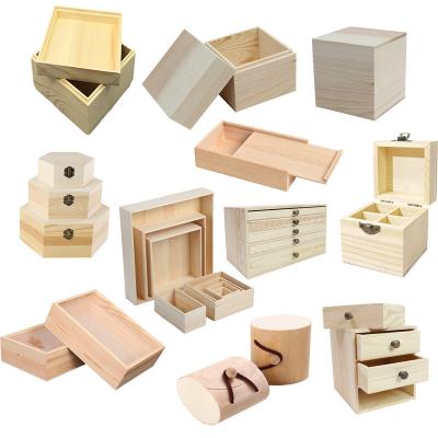 China Wooden Storage Chest with Safety Hinge, Custom Assorted Wooden Boxes Wine Box for sale
