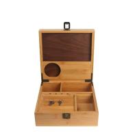 China Customized Bamboo Rectangular Storage Box Wooden Watch Box Jewelry Storage for sale