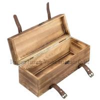 China Recyclable Wine Bottle Box Environmental Protection Wooden Gift Wine Carrier Box for sale