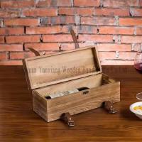China Recyclable Wine Bottle Box Environmental Protection Wooden Gift Wine Carrier Box for sale