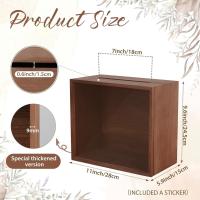 China Customized wooden wedding card box gift card storage box for sale