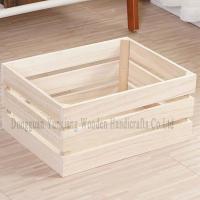 China Mini Multicraft Nature Wooden Crates Storage Container, Farmhouse Style Decorative Baskets for Home Decor for sale