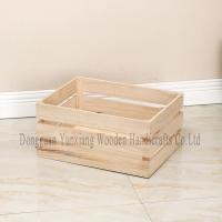 China Mini Multicraft Nature Wooden Crates Storage Container, Farmhouse Style Decorative Baskets for Home Decor for sale
