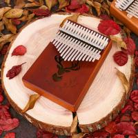 China 17-KEY Kalimba Wooden Thumb Piano for Kids and Adults Beginners Portable Music Box Customizable Logo Gift for sale