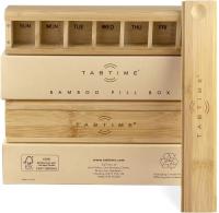 China Wooden medicine box portable box Wooden daily mini portable travel medicine box vitamin storage for sale