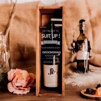 China Customized Color Vintage Wooden Wine Case Wine Crate With Lid Clear Acrylic for sale