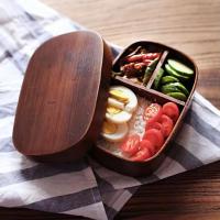China Japanese creative office workers convenient lunch box, wooden sushi box, bento box for sale
