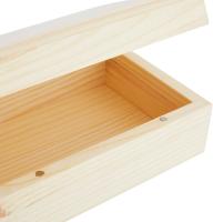 China wooden box with lid Unfinished Wood Boxes with Hinged Magnetic Lid for sale