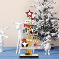 China christmas decorations  Table  Christmas Wooden Table Sign Xmas Tabletop  Gnome tree for sale
