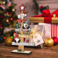 China christmas decorations  Table  Christmas Wooden Table Sign Xmas Tabletop  Gnome tree for sale