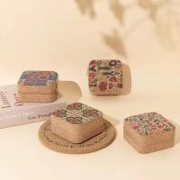 China Cork Travel Jewelry Case, Cork Box Jewelry Organizer for Ring Necklace Earring,  Personalized Gift for Women Mothers Girls for sale