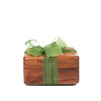China luxury Wooden box with lid  ring  jewelry box Wedding diamond ring gift box for sale