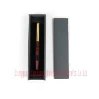 China Empty Wooden Pen Presentation Boxes, Wooden Pen Case with Black Decor, Gift Collection Case for Christmas Thanksgiving Birthday for sale