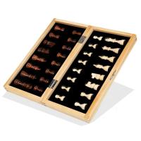 China Handmade European Professional Tournament Chess Set with Wood Case for sale