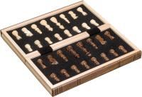 China Premium Wooden Board Game with a Portable Wood Case and Secure Storage for Pieces for sale