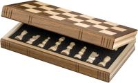 China Premium Wooden Board Game with a Portable Wood Case and Secure Storage for Pieces for sale