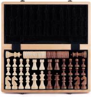 China Premium Wooden Board Game with a Portable Wood Case and Secure Storage for Pieces for sale