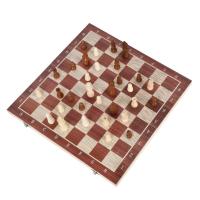 China Upgraded Wooden Chess Board Game Set, Crafted Chesspiece ans Storage Slots for Kids Adult for sale