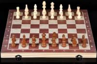 China Upgraded Wooden Chess Board Game Set, Crafted Chesspiece ans Storage Slots for Kids Adult for sale